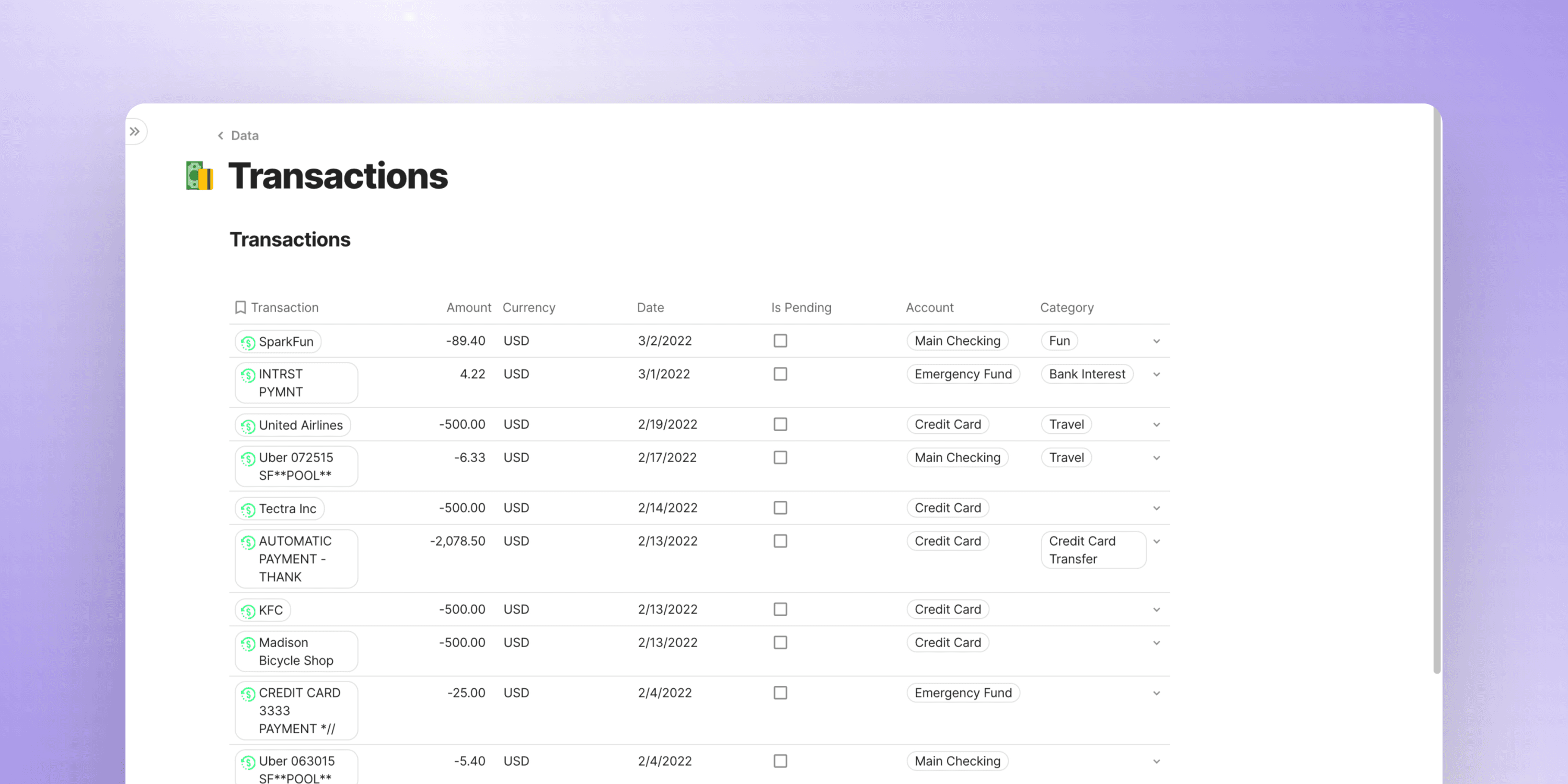 How to Import Bank Transactions into Coda | Finta